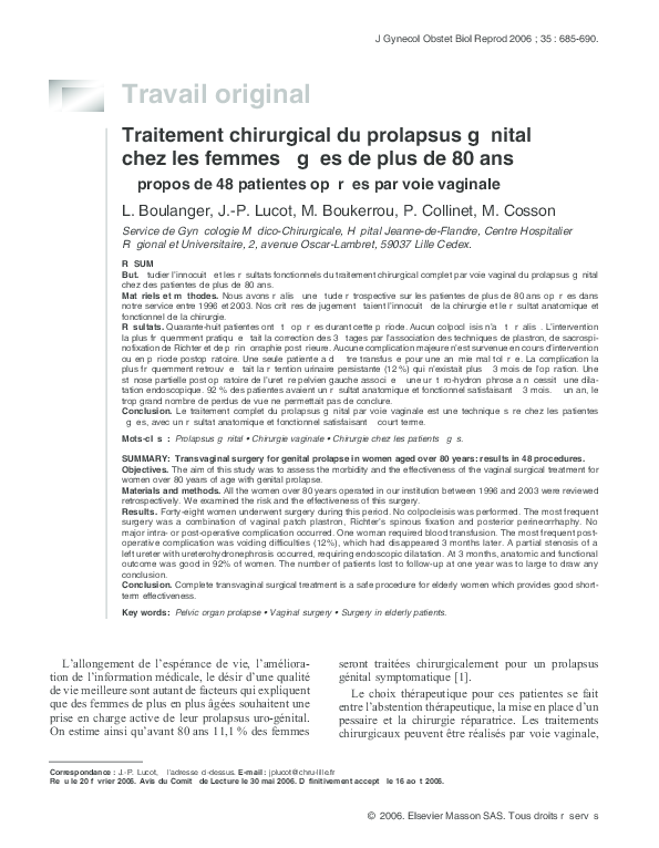 Prolapsus Génital Traitement : Prolapsus : les symptômes et traitements ...