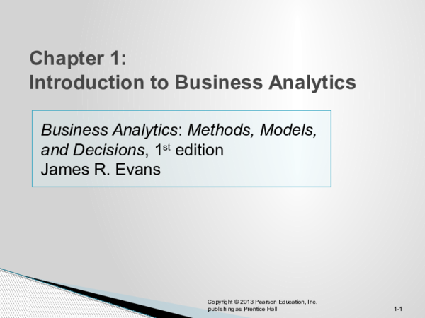 (PPT) Evans Analytics1e ppt 01