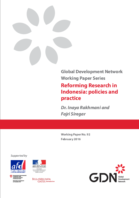 (PDF) Global Development Network Working Paper Series Reforming ...