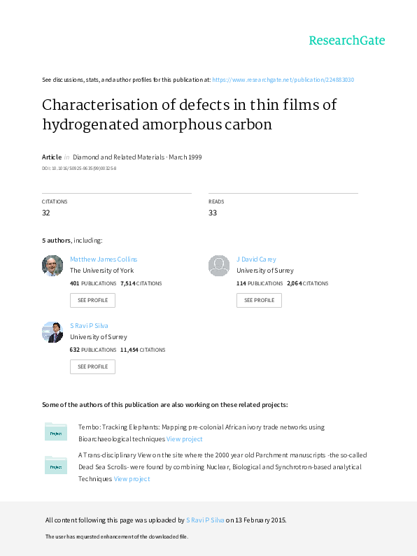 (PDF) Deposition of ultraviolet photoconductive films of amorphous ...