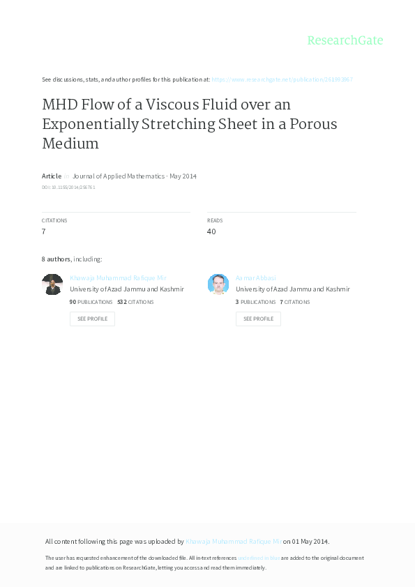 MHD Flow of a Viscous Fluid over an Exponentially Stretching Sheet in a Porous Medium