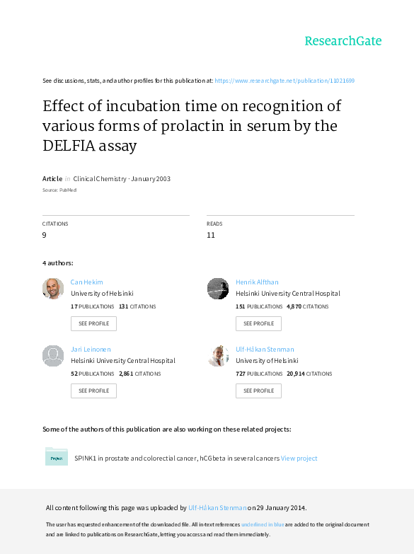 (PDF) Effect of incubation time on recognition of various forms of ...