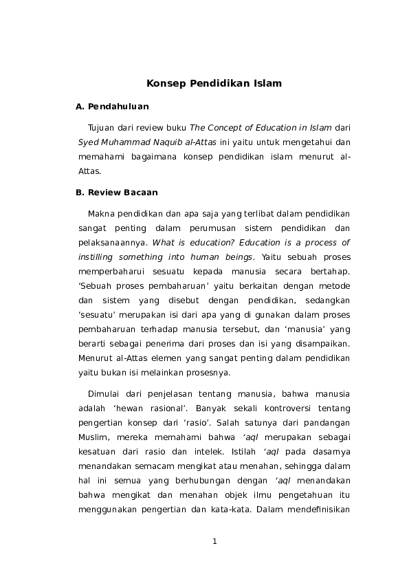 (DOC) Konsep Pendidikan Islam