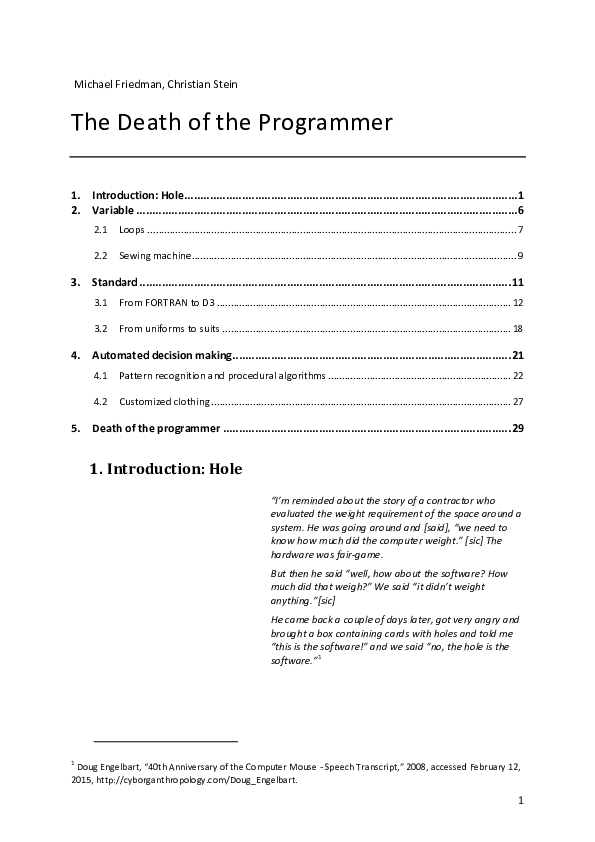 (PDF) The Death of the Programmer