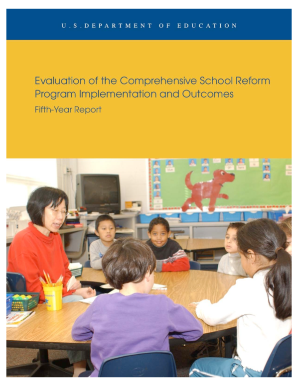 (PDF) Evaluation of the Comprehensive School Reform Program ...