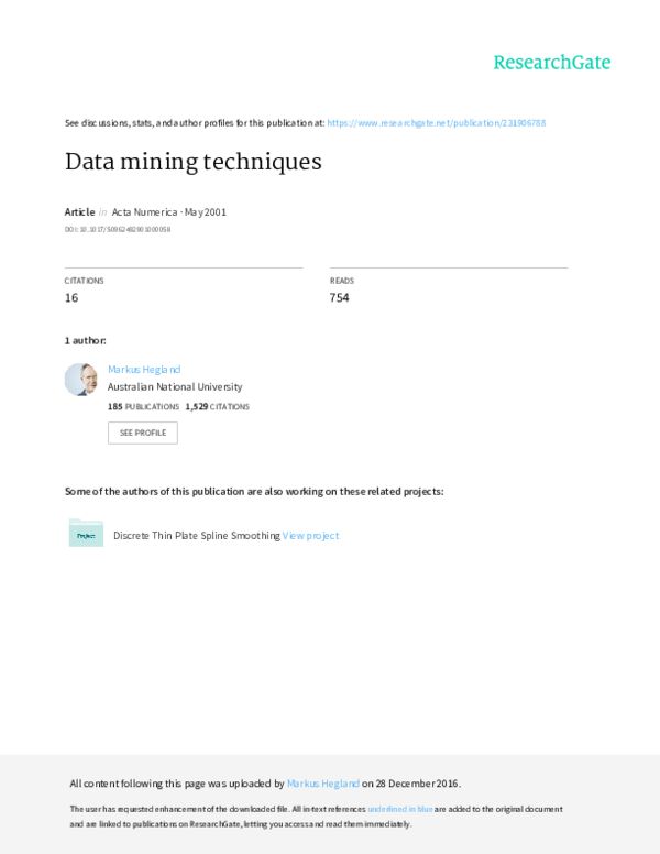 (PDF) Introduction to Data Mining | Yunlong Meng - Academia.edu