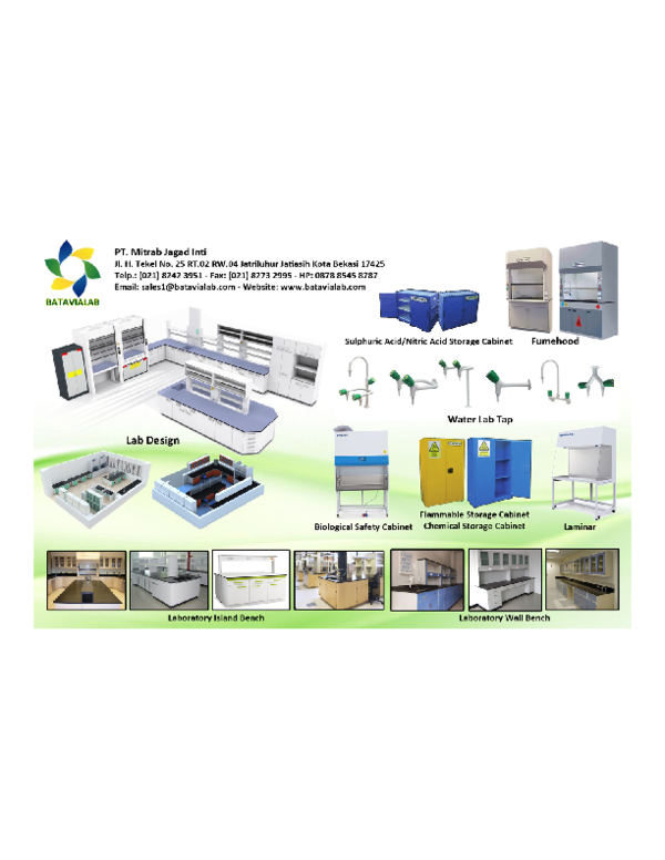 (PDF) Wall Bench dan Island Bench Laboratorium