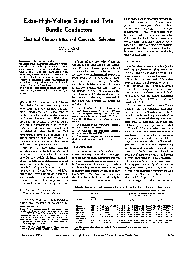 (PDF) Extra-High-Voltage Single and Twin Bundle Conductors Electrical ...