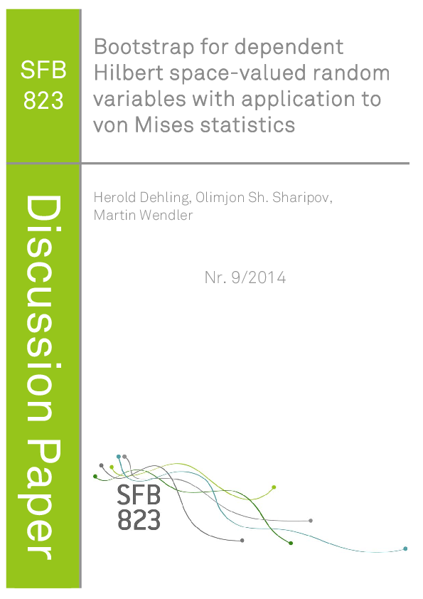 Pdf Bootstrap For Dependent Hilbert Space Valued Random Variables With Application To Von
