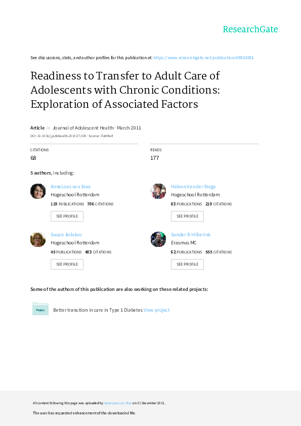 (PDF) A systematic review of the psychometric properties of transition ...