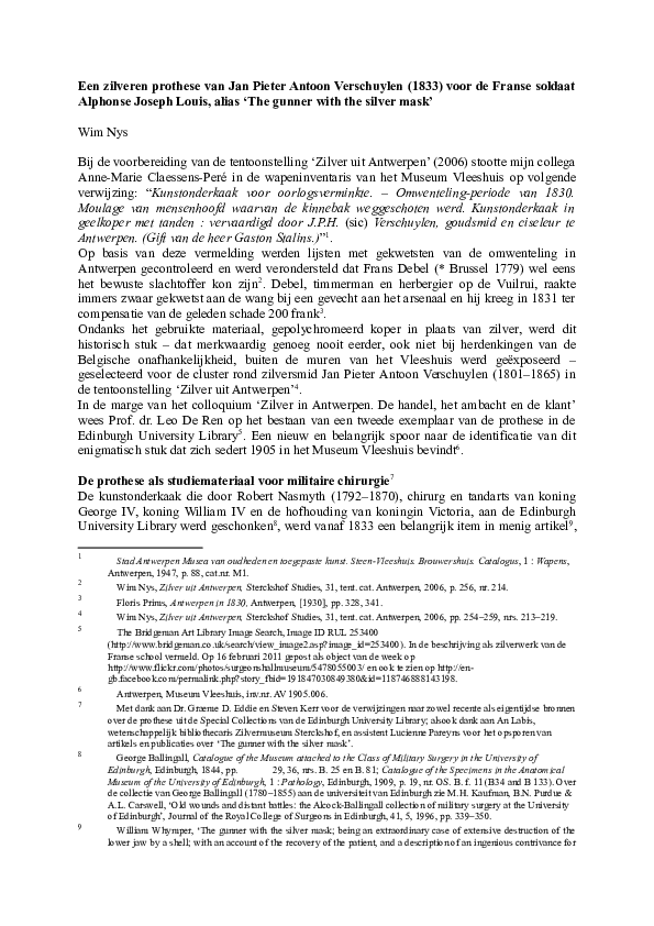 (DOC) A silver prosthesis for the French soldier Alphonse Joseph Louis ...