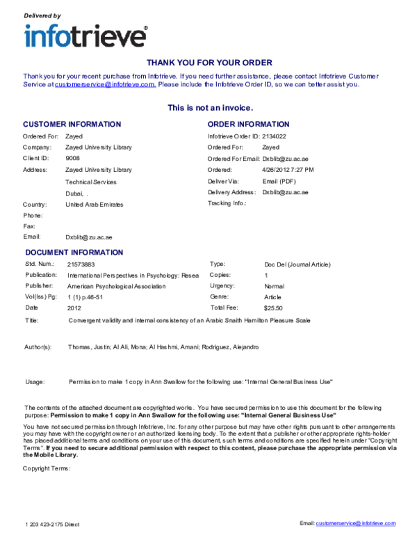 (PDF) THANK YOU FOR YOUR ORDER CUSTOMER INFORMATION ORDER INFORMATION ...