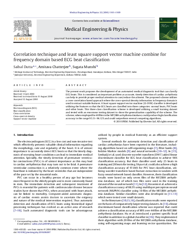 Pdf Correlation Technique And Least Square Support Vector Machine Combine For Frequency Domain