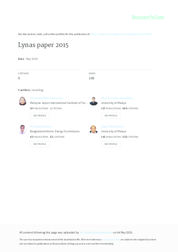 (PDF) Lynas paper 2015