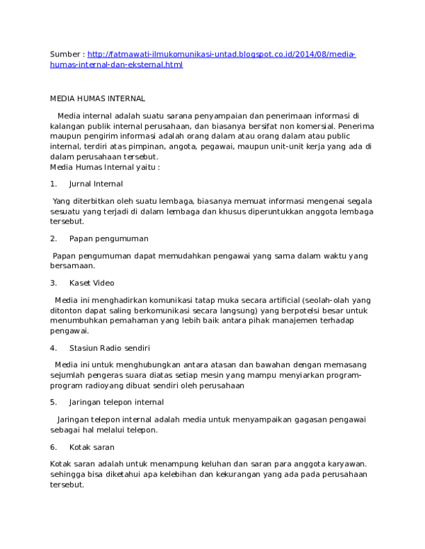 (DOC) Media humas internal