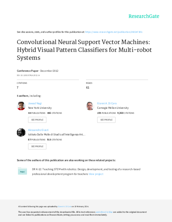 (PDF) Convolutional Neural Support Vector Machines: Hybrid Visual Pattern Classifiers for Multi ...