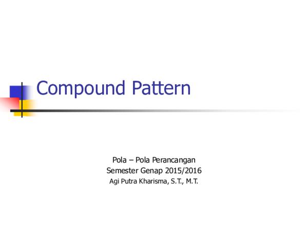 (PDF) Compound Pattern | hendi odang - Academia.edu