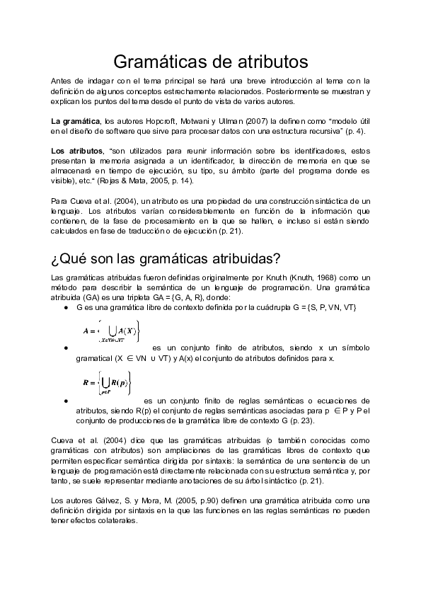 Gramáticas de atributos