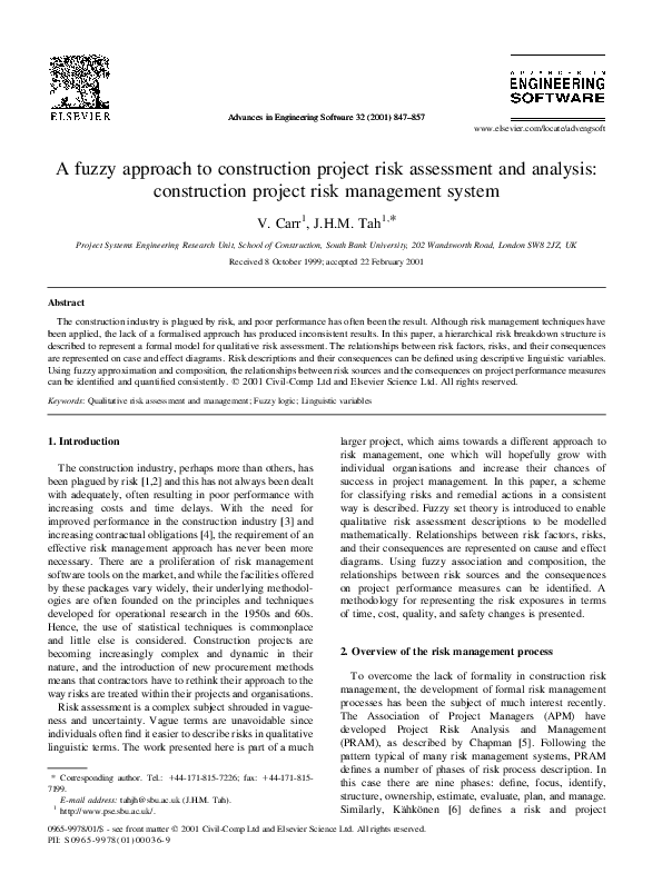 (PDF) Deterministic and Probabilistic Risk Management Approaches in ...