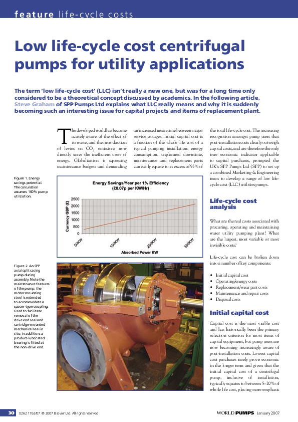 (PDF) Low life-cycle cost centrifugal pumps for utility applications