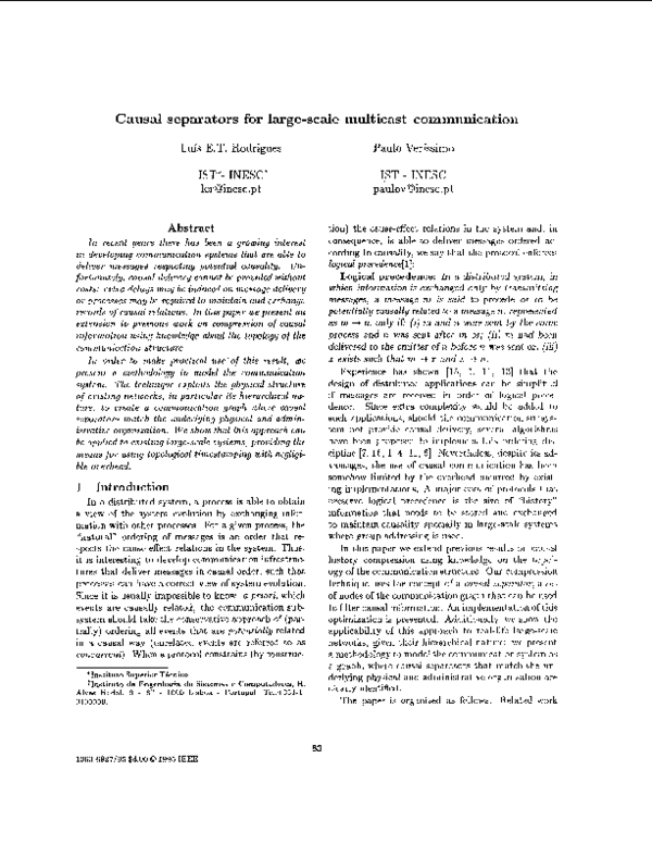 (PDF) Causal separators for large-scale multicast communication