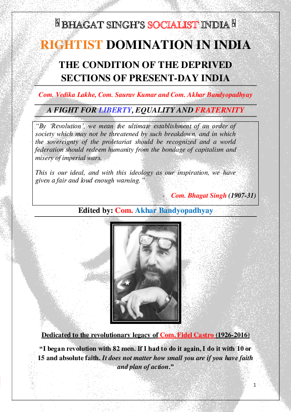 (PDF) RIGHTIST DOMINATION IN INDIA