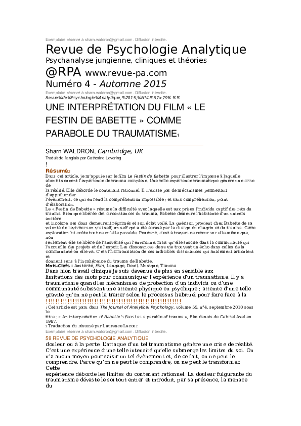 (DOC) LE Festine De Babette.doc