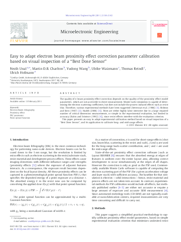 Pdf Psf Calibration Patterns Selection Based On Sensitivity Analysis