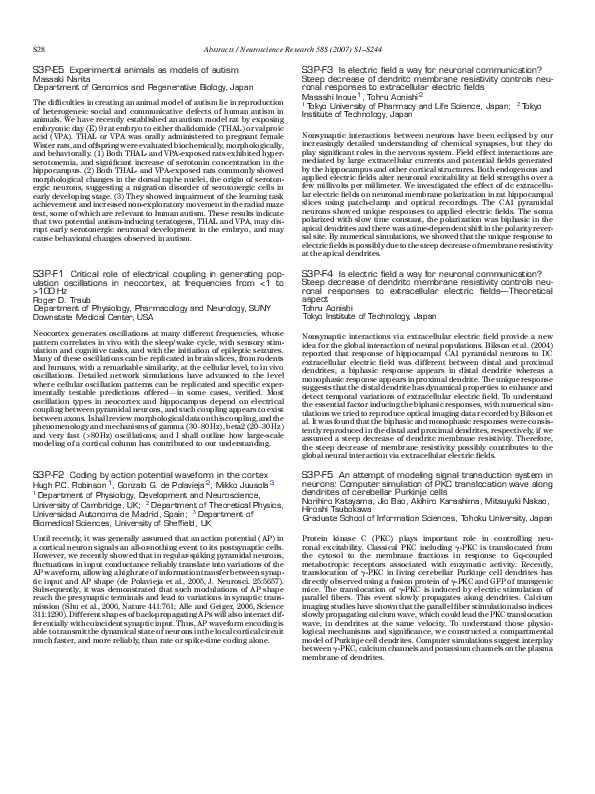 (PDF) Coding by action potential waveform in the cortex