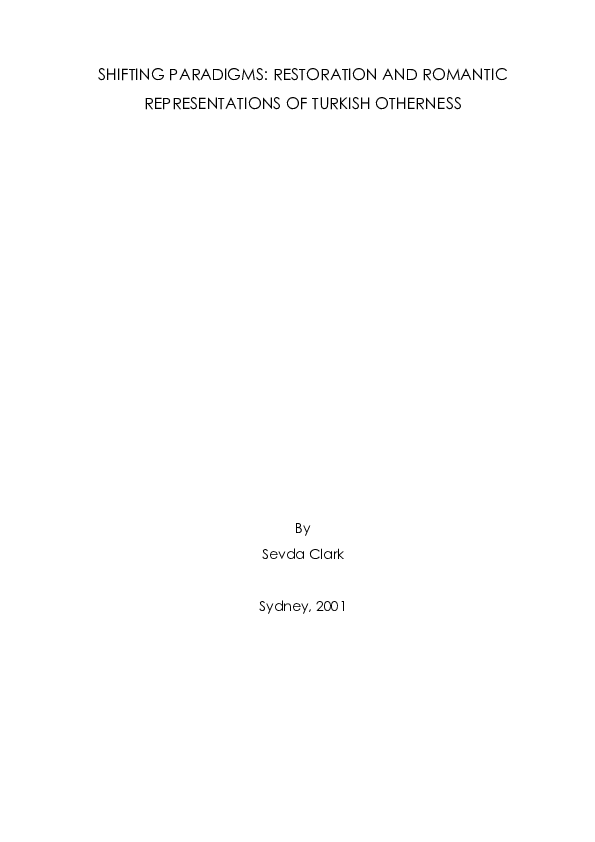 (PDF) Shifting Paradigms: Restoration and Romantic Representations of ...