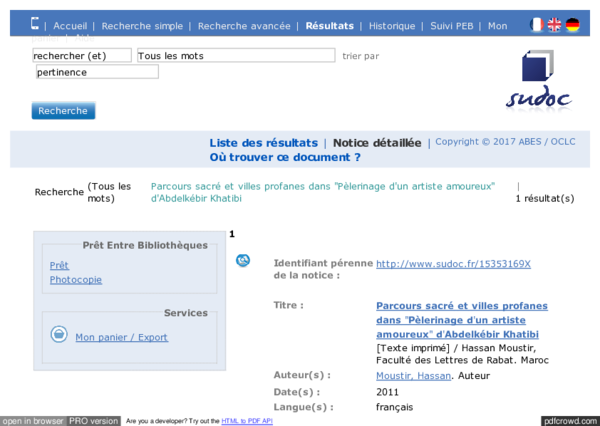 (PDF) Catalogue SUDOC