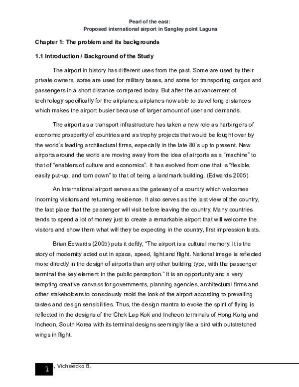 (DOC) Chapter 1: The problem and its backgrounds