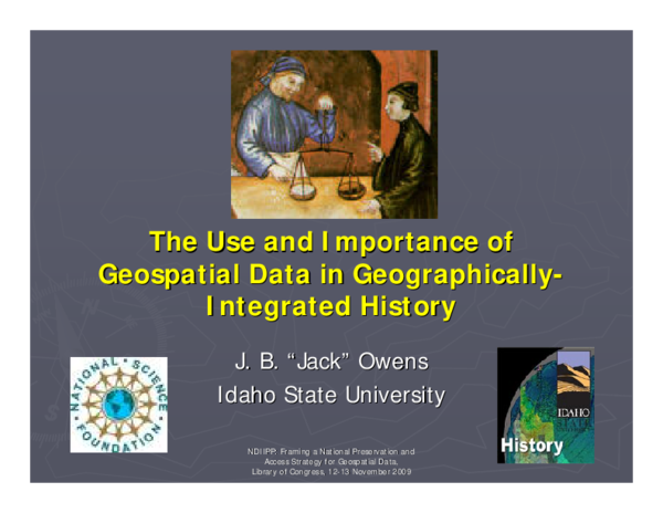 (PDF) The Use and Importance of Geospatial Data in Geographically ...