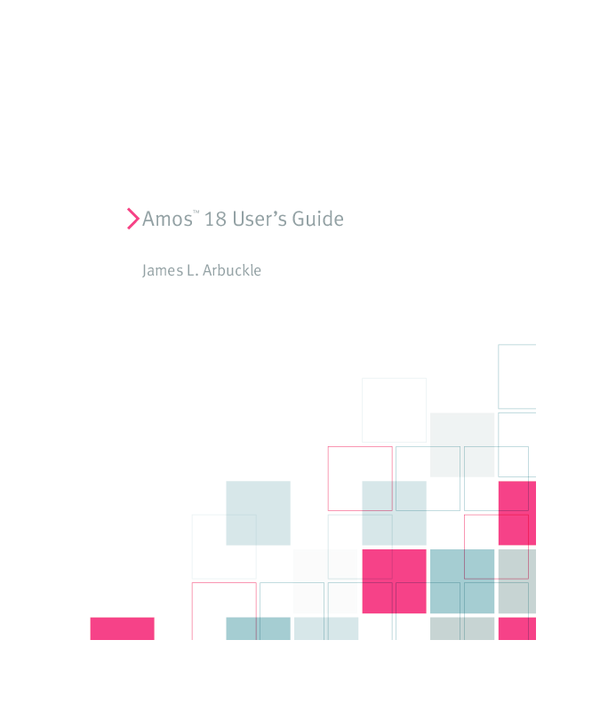 (PDF) Amos ™ 18 User's Guide