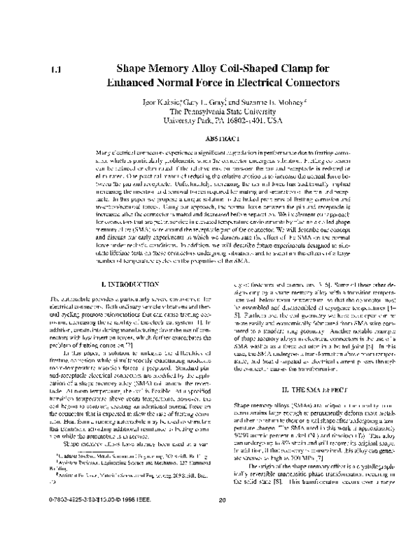 (PDF) Shape memory alloy coil-shaped clamp for enhanced normal force in ...