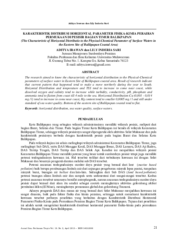 (PDF) Aditya Irawan dan Lily Inderia Sari