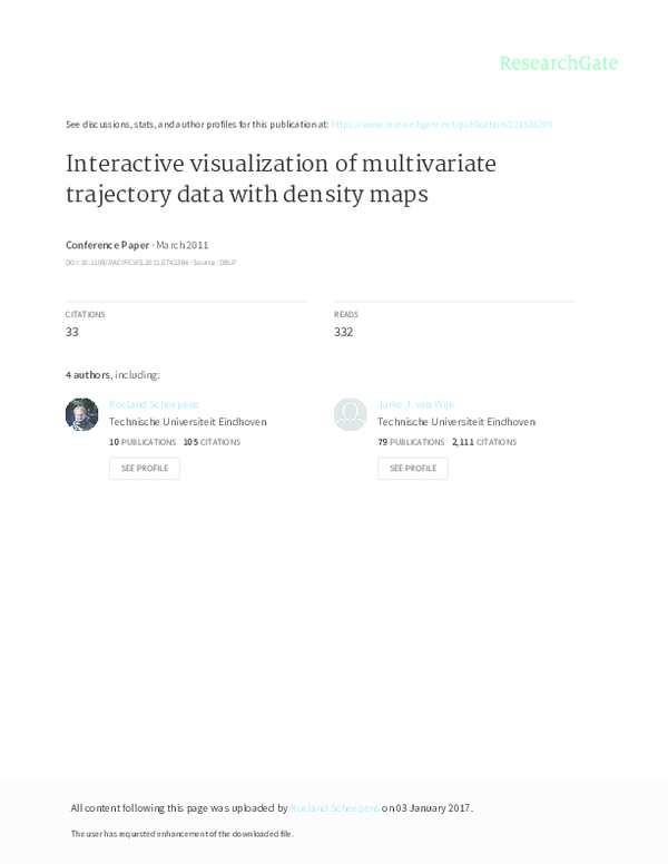 (PDF) Interactive visualization of multivariate trajectory data with density maps
