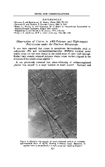 (PDF) Observation of crazes in ABS-polymer and high-impact polystyrene ...