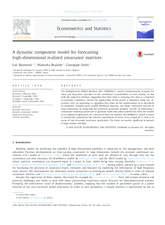 Pdf A Dynamic Component Model For Forecasting High Dimensional