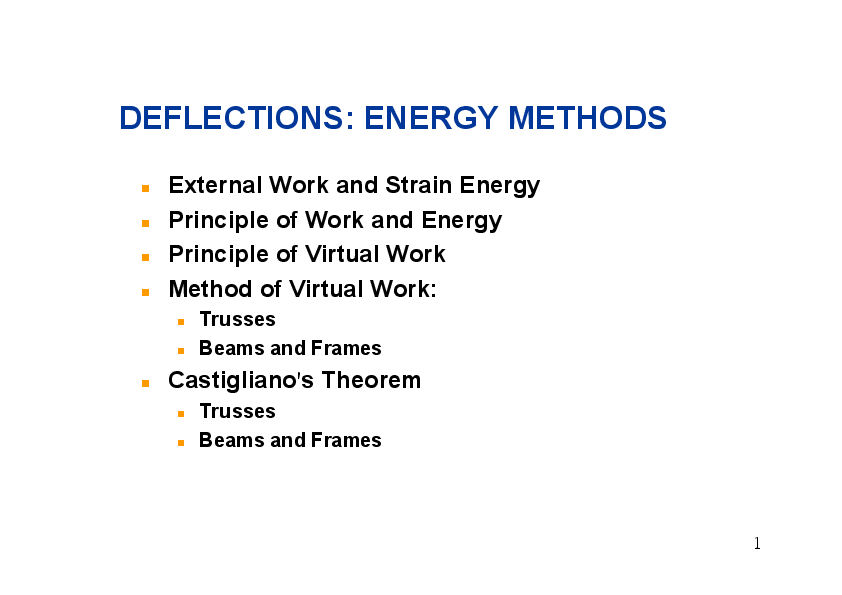 (PDF) External Work and Strain Energy Principle of Work and Energy Principle of Virtual Work ...