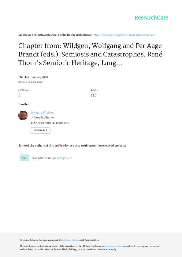 (PDF) Chapter from: Wildgen, Wolfgang and Per Aage Brandt (eds ...