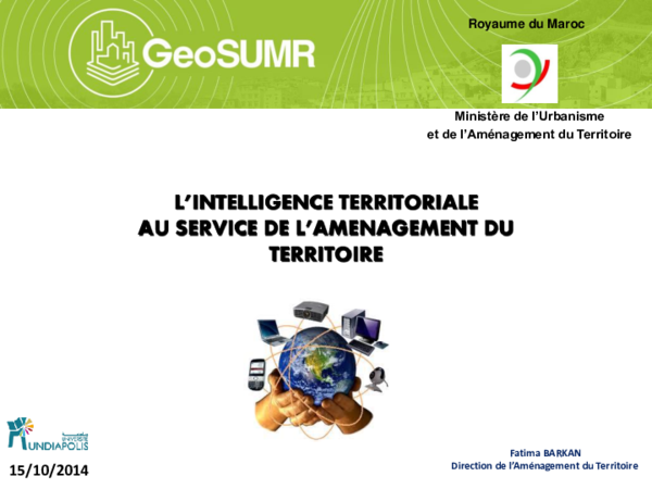 (PDF) Royaume du Maroc L'INTELLIGENCE TERRITORIALE AU SERVICE DE L ...