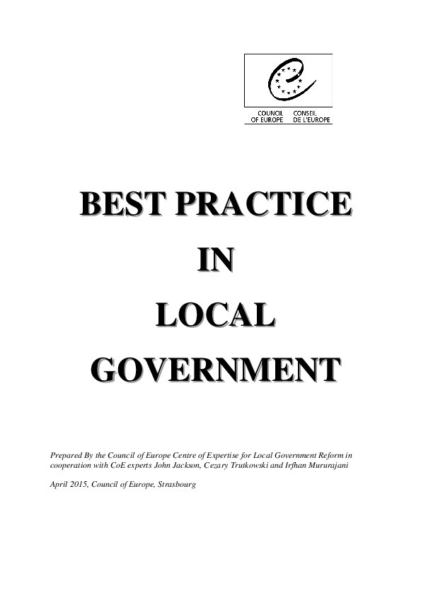 (PDF) Best practice in Local Government