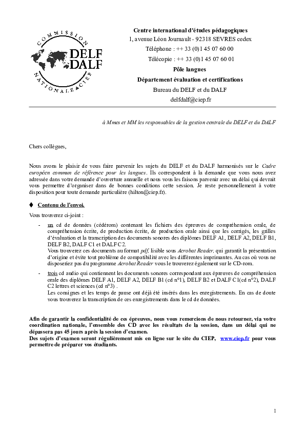 DELF B2 - CIEP