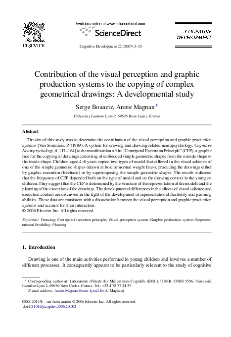 (PDF) Contribution of the visual perception and graphic production ...