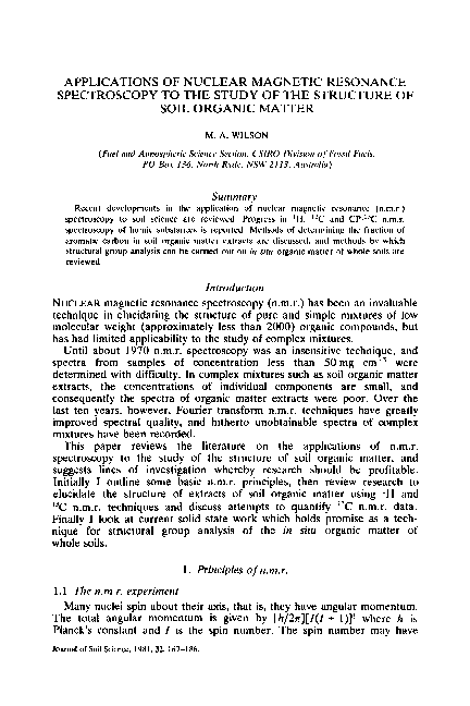 (PDF) Applications of nuclear magnetic resonance spectroscopy in ...