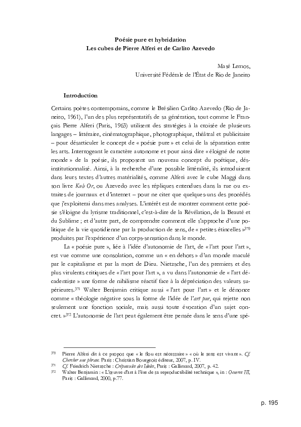 poeme sur un objet prosaique