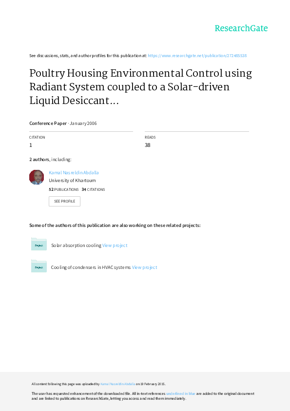 (PDF) Poultry Housing Environmental Control using Radiant System ...