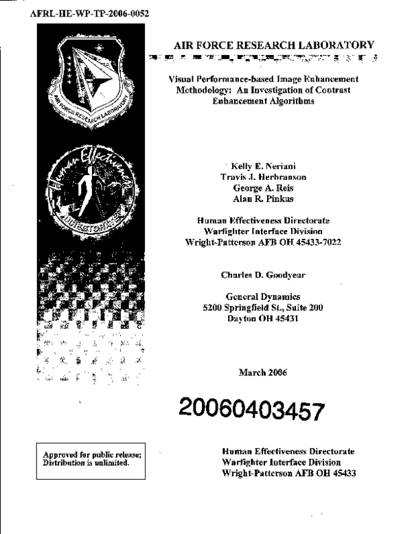Pdf Visual Performance Based Image Enhancement Methodology An Investigation Of Contrast