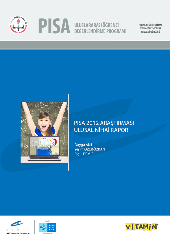 (PDF) PISA 2012 Araştırması Ulusal Nihai Rapor - PISA 2012 Turkey National Final Report